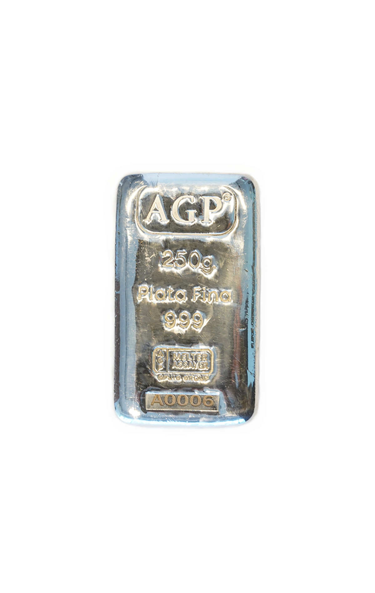 Barra de Plata 250g. AGP® – Plata Fina 999+ | GPUIG GROUP®